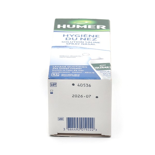 Humer hygiène du nez solution saline spray nasal - Lavage quotidien