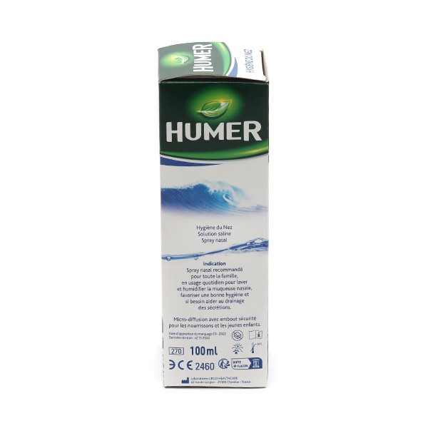 Humer hygiène du nez solution saline spray nasal - Lavage quotidien