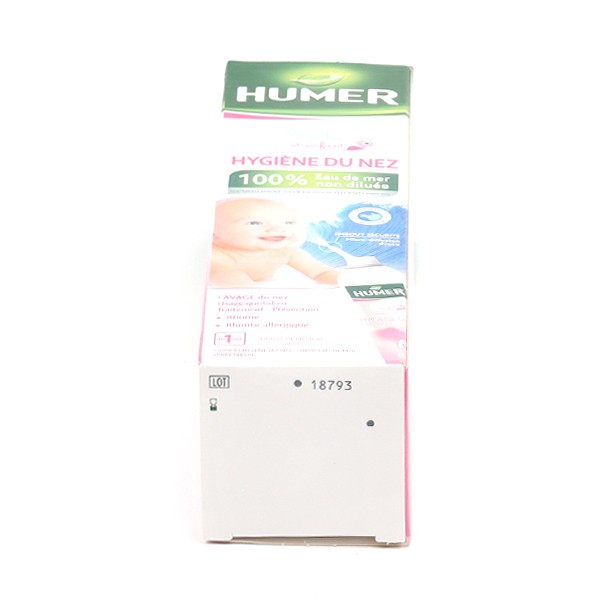 Humer Hygiène du Nez Bébé et Enfant spray nasal - Rhume - Isotonique