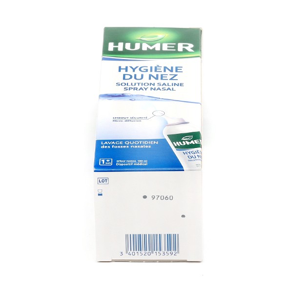 Humer hygiène du nez solution saline spray nasal - Lavage quotidien