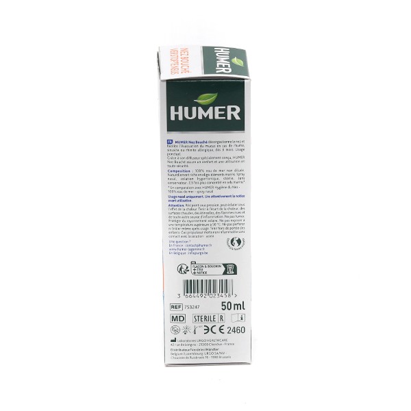 Humer nez bouché spray nasal hypertonique - Rhume, sinusite