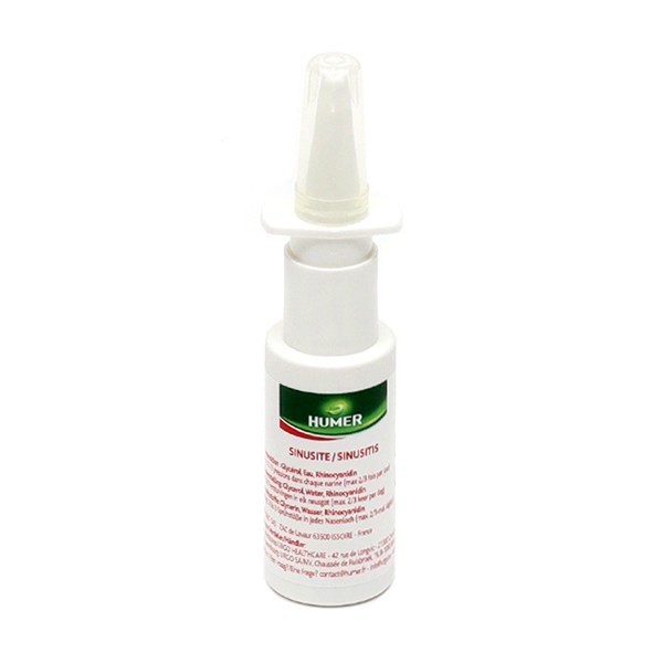 Humer Sinusite spray nasal nez très bouché : soulage et décongestionne