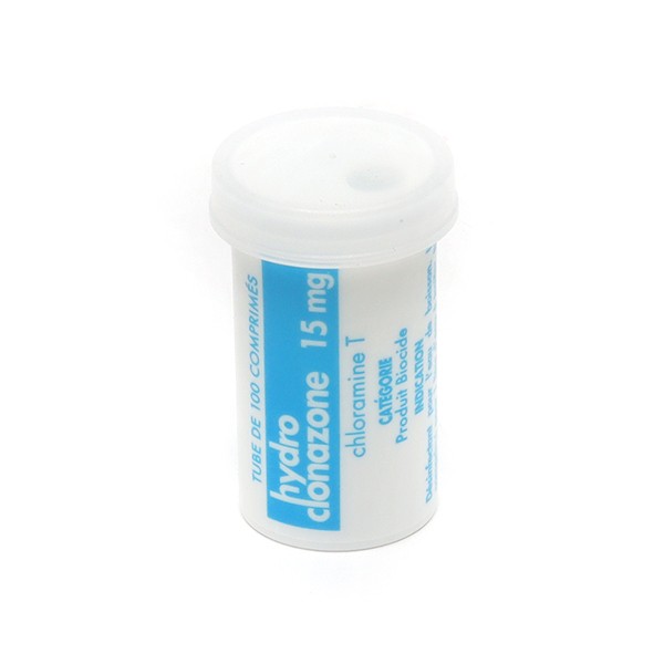Hydroclonazone 15 mg comprimés - Désinfection eau de boisson