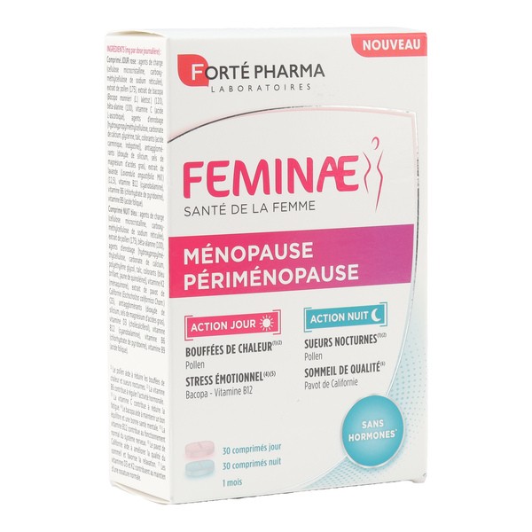 Forté Pharma Feminae Ménopause périménopause comprimés sans hormones