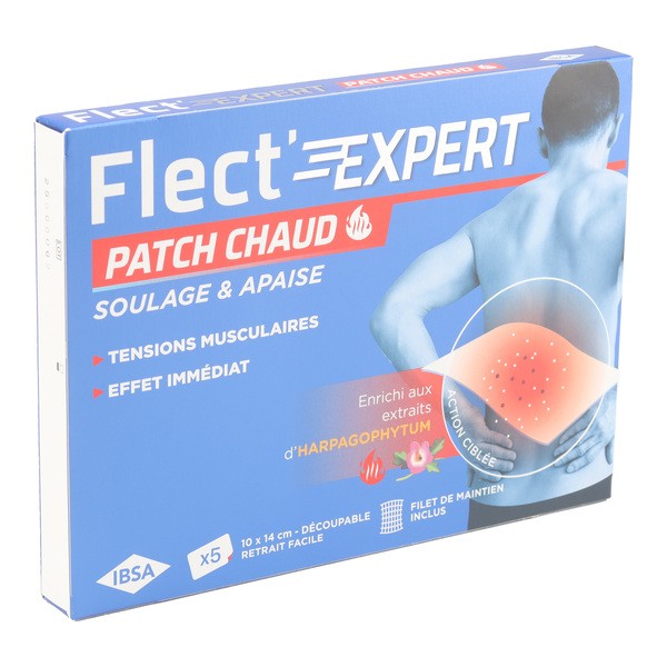 Flect Expert Patch chaud Harpagrophytum - Douleurs musculaires - Arthrose