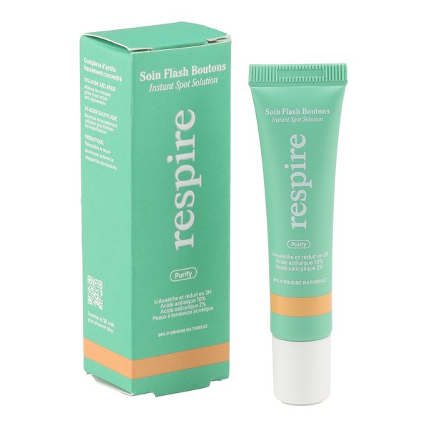 Respire soin Flash Boutons asséchant - Acide azélaïque - Action en 3 h