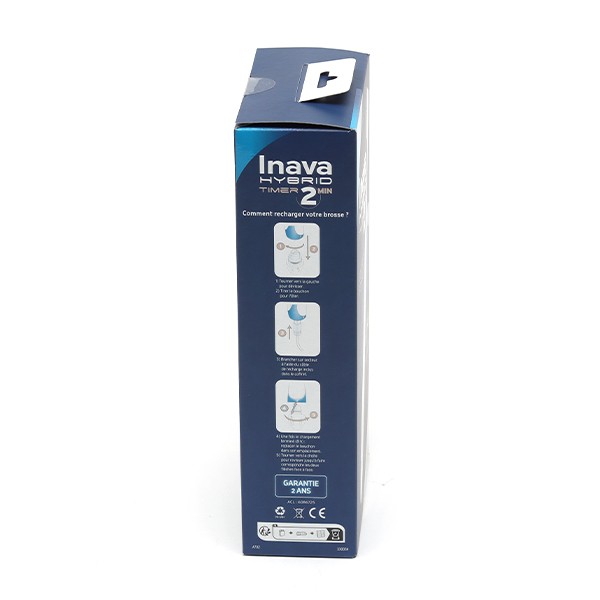 Inava Hybrid Timer brosse à dents électrique 2 en 1 - Plaque dentaire