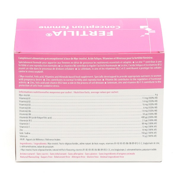 Fertilia Conception pour femme sachets - Fertilité - Désir grossesse