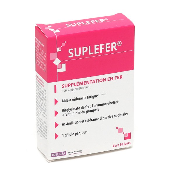 Ineldea Suplefer complément alimentaire riche en fer - Fatigue