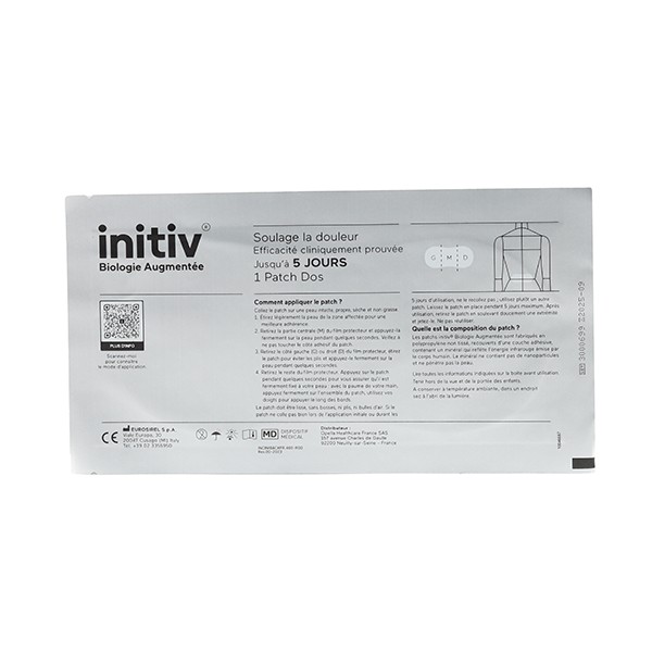 Sanofi Initiv patch Dos - Soulage la douleur 5 jours - Sans médicament