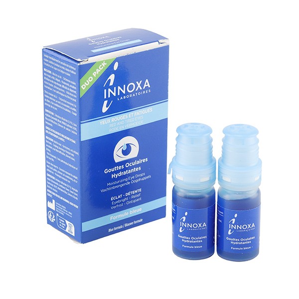 Innoxa gouttes oculaires Yeux rouges et fatigués formule bleue - éclat