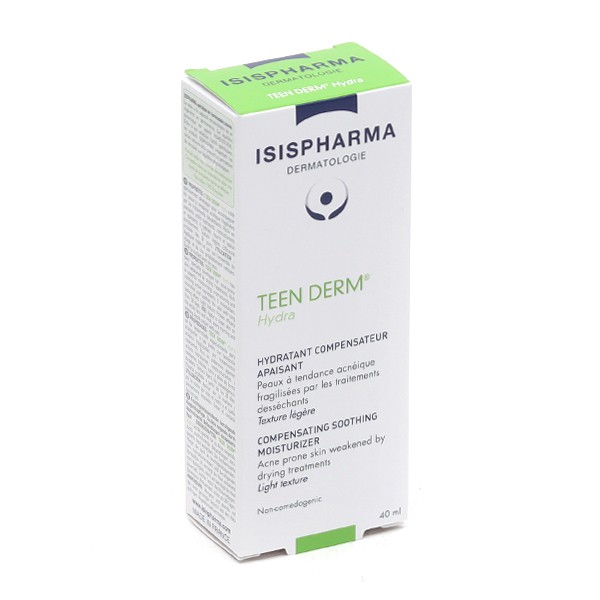 Isispharma Teen Derm Hydra Soin hydratant Compensateur Apaisant - Acné