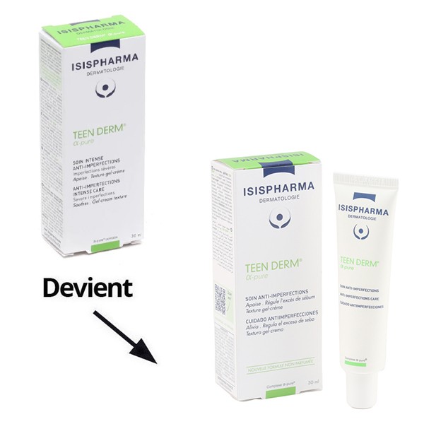 Isispharma Teen Derm Alpha Pure Soin - Imperfections sévères