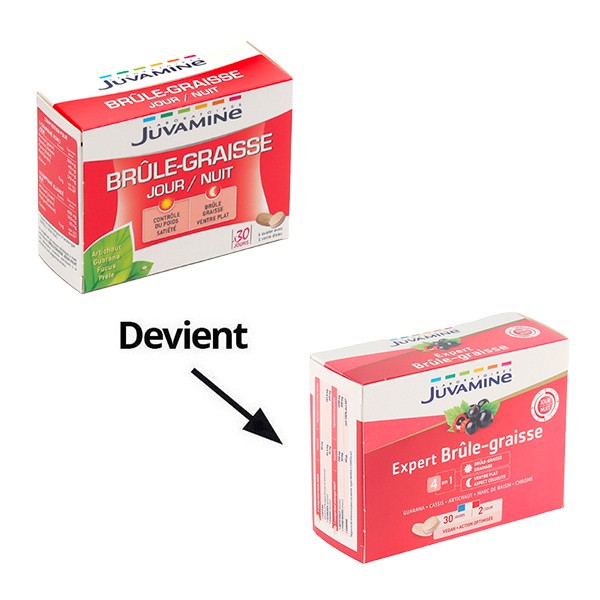 Juvamine Expert Brûle graisse 4 en 1 Jour Nuit - Drainage, cellulite