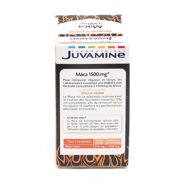 Juvamine Maca 1500 mg - Vigueur sexuelle - Stimulant sexuel naturel