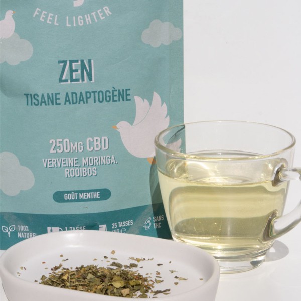 Kaya Zen tisane adaptogène 250 mg CBD - Goût menthe - Sommeil