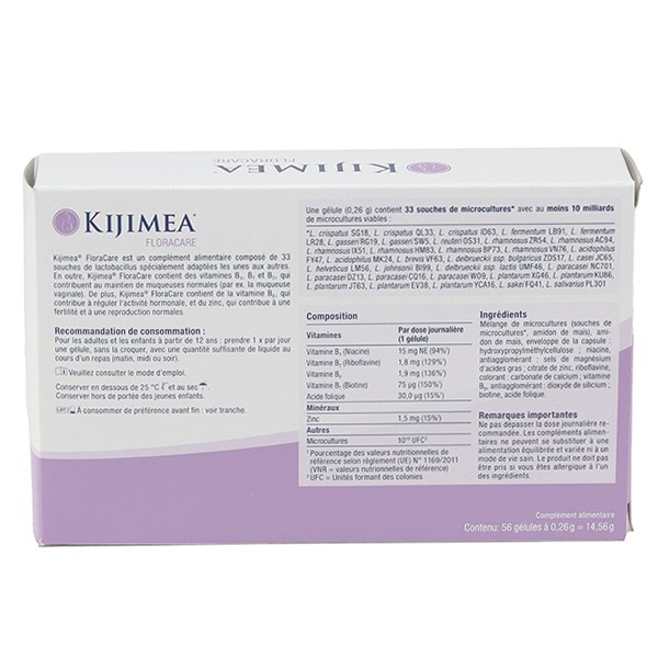 Kijimea Floracare gélules - Probiotiques - Flore vaginale