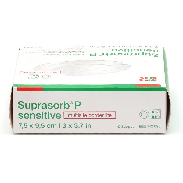 Suprasorb P sensitive Multisite border lite pansement hydrocellulaire