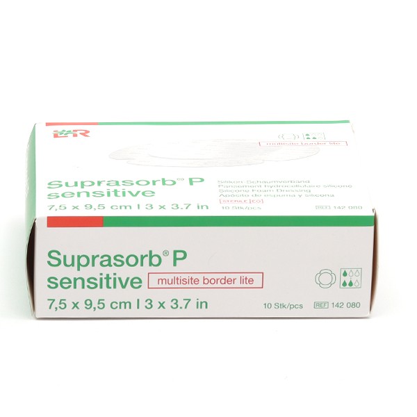Suprasorb P sensitive Multisite border lite pansement hydrocellulaire