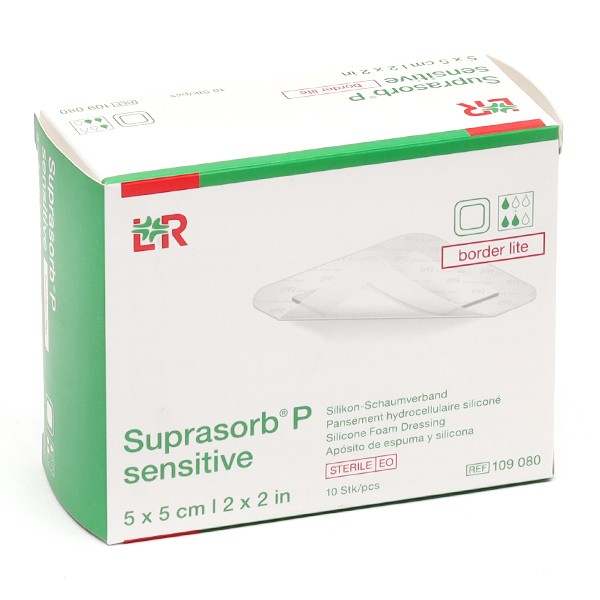 Lohman Suprasorb P Sensitive pansement hydrocellulaire siliconé