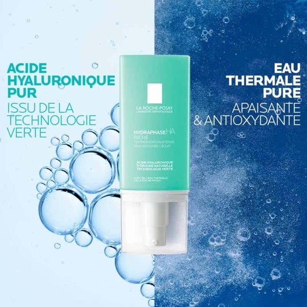 La Roche Posay Hydraphase HA crème riche 50 ml - Peaux sèches
