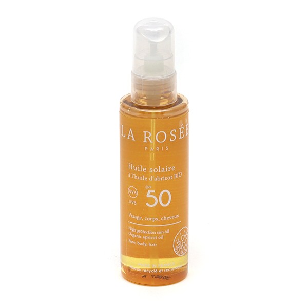 La Rosée Huile Solaire SPF 50 Haute protection Visage| Corps| Cheveux