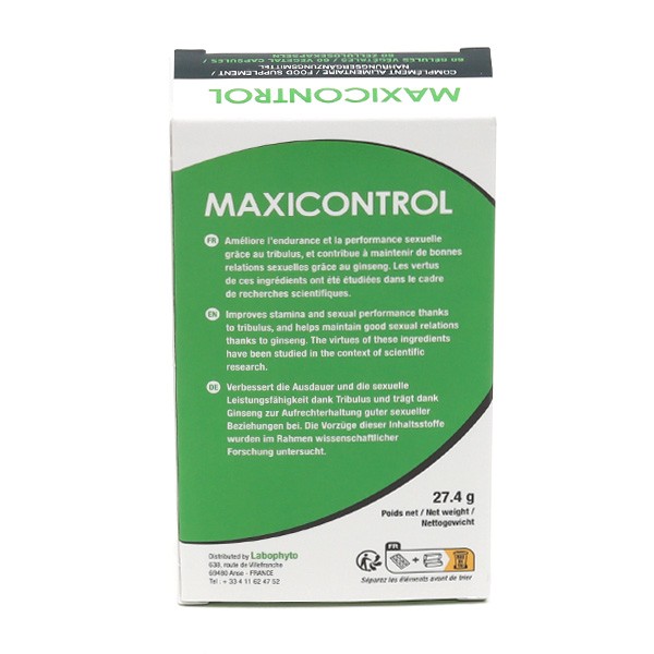 Maxi Control gélule - Endurance et performance sexuelle - Homme