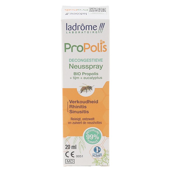 Propolis spray nasal décongestionnant Ladrome - Nez bouché - Rhume