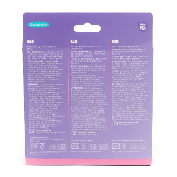 Lansinoh compresse d'allaitement Therapearl - Poche chaud-froid