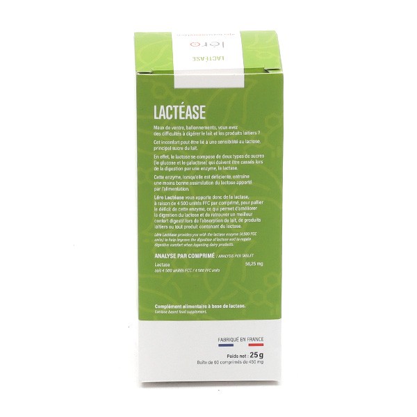 Léro Lactéase comprimés à croquer - Trouble digestif - Lactase