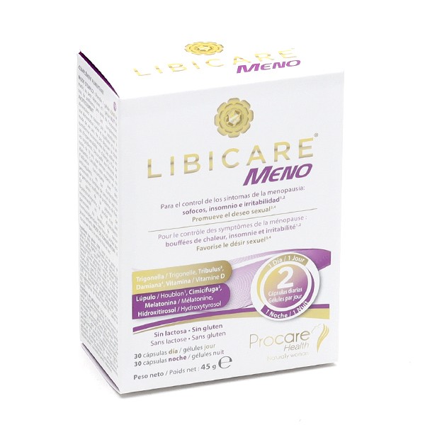 Libicare Meno gélules nuit et jour - Symptômes de la ménopause