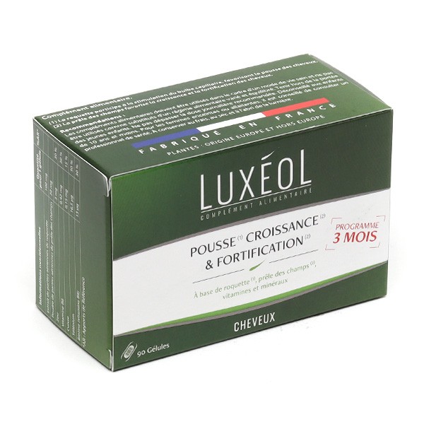 Luxéol pousse croissance fortification cheveux gélules
