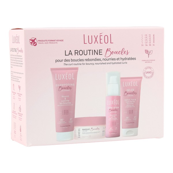 Luxeol la Routine boucles - Shampooing, masque, crème, gelée
