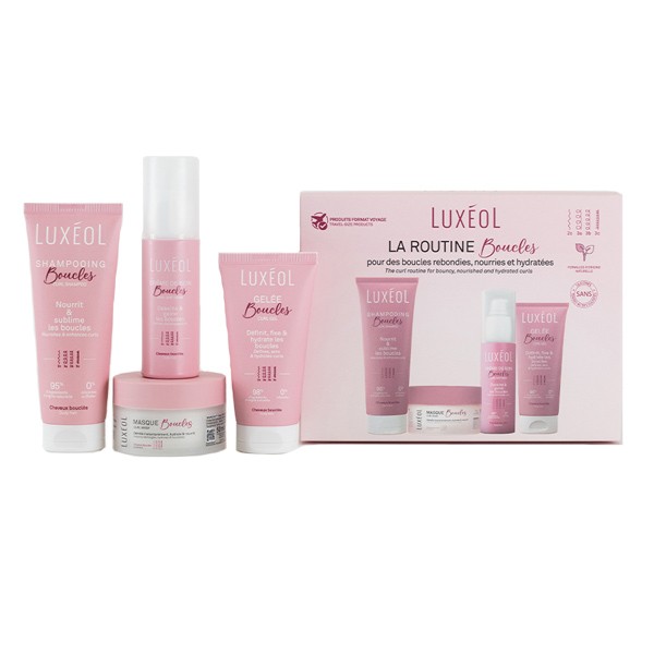 Luxeol la Routine boucles - Shampooing, masque, crème, gelée