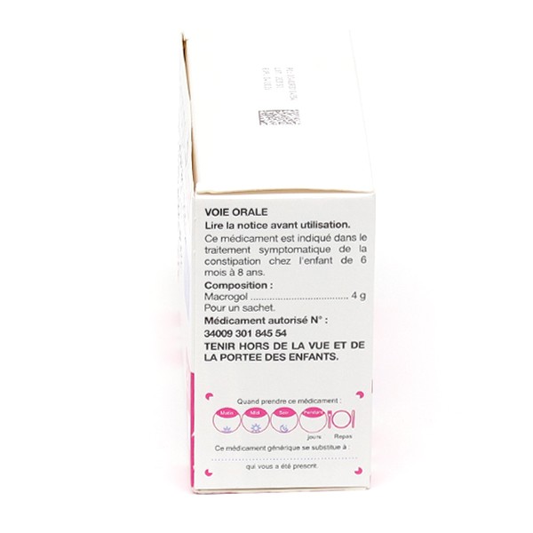 Macrogol 4000 EG 4g sachet pour enfant - Constipation - Dès 6 mois