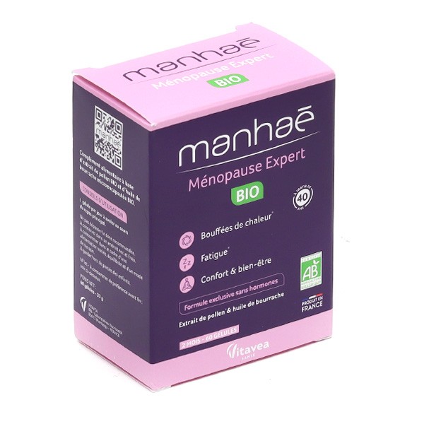 Manhaé Ménopause Expert Bio gélules Vitavea - Sans hormones