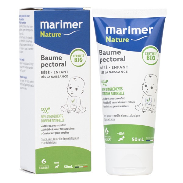 Marimer Nature Baume Pectoral bébé enfant Bio - Confort respiratoire