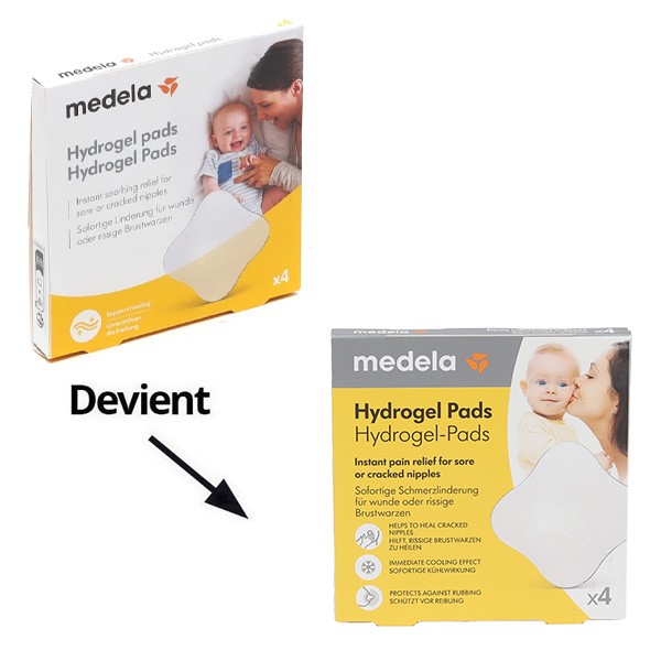 Medela Compresses d’hydrogel pour l’allaitement - En cas de crevasses