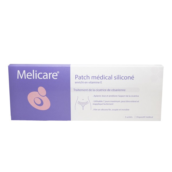 Melicare Patch médical siliconé - Traitement cicatrice césarienne