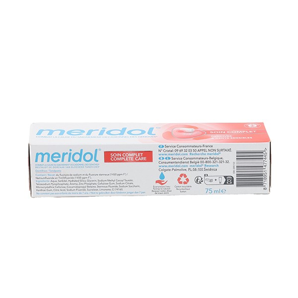 Meridol Soin complet dentifrice gencives & dents sensibles - Au fluor