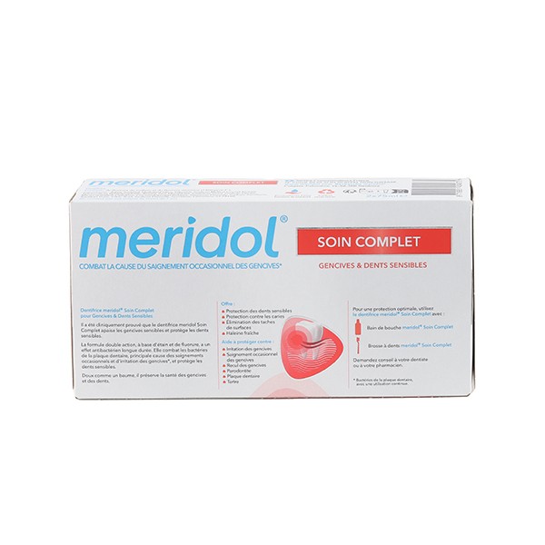 Meridol Soin complet dentifrice gencives & dents sensibles - Au fluor