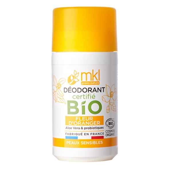 MKL Déodorant bio fleur d'oranger roll on - Déo peaux sensibles