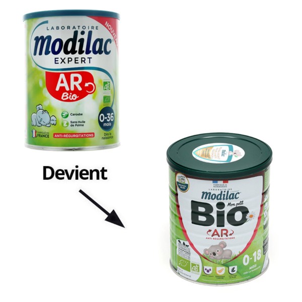 Modilac Expert Bio AR Lait Bébé 0-18 mois 800g - Anti Régurgitations