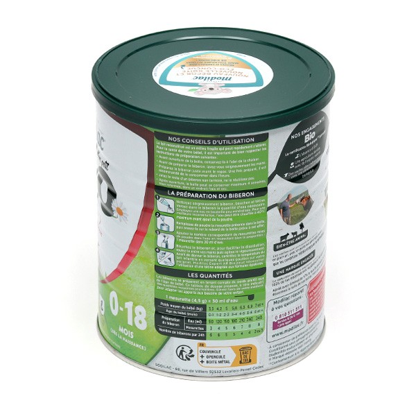 Modilac Expert Bio AR Lait Bébé 0-18 mois 800 g - Anti Régurgitations