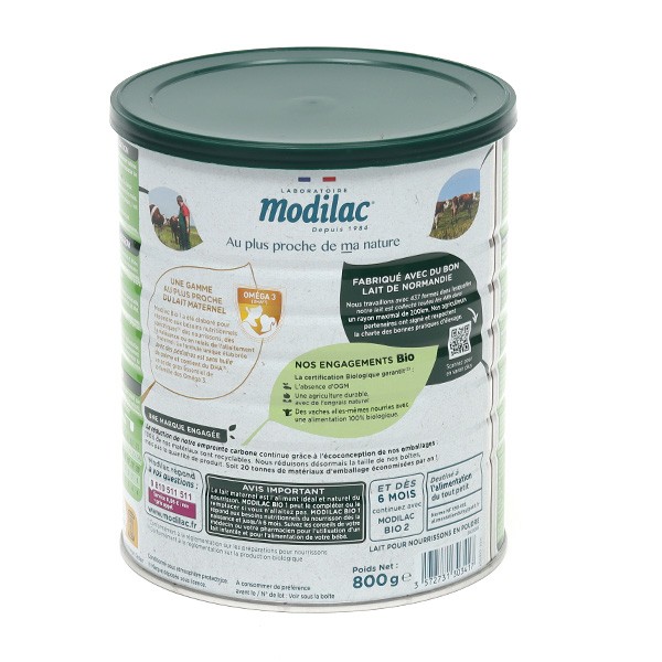 Modilac Lait 1er âge Bio Lf+ Bébé de 0 à 6 mois - Pharmacie