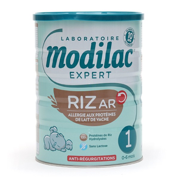 Modilac Expert Riz AR 1lait infantile sans lactose épaissi - Allergie