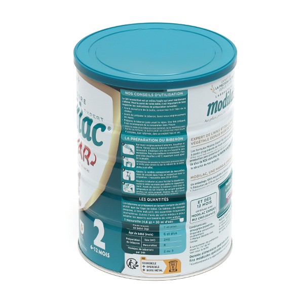 Modilac Riz AR 2 lait Bébé - APLV et Régurgitations - Dès 6 mois