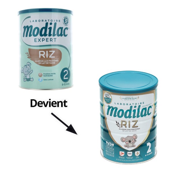 Modilac Expert Riz lait infantile 2ème âge - Allergie (APLV)