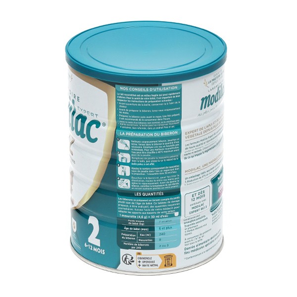 Modilac Riz 2 lait 2ème âge - Bébé APLV - Dès 6 mois