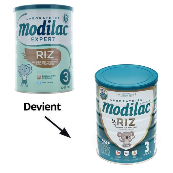Modilac Expert Riz lait 3ème âge 800 g - Allergies au lait de vache (APLV)